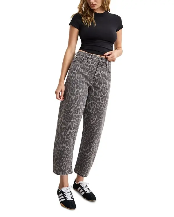 Good American Good Standard Barrel Jeans
