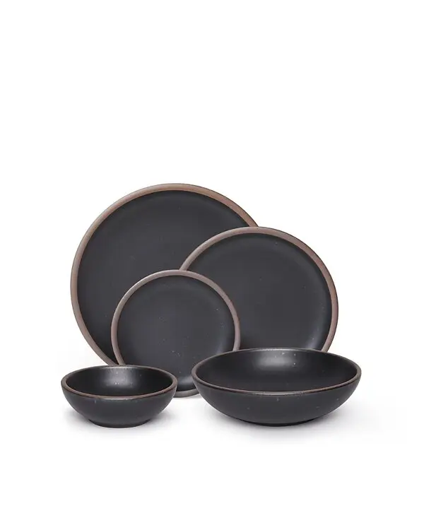 EAST FORK POTTERY Shallow Dinner Set - Black Mountain