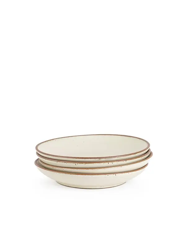 EAST FORK POTTERY East Fork Coupe Plates, Set Of 4 - Panna Cotta