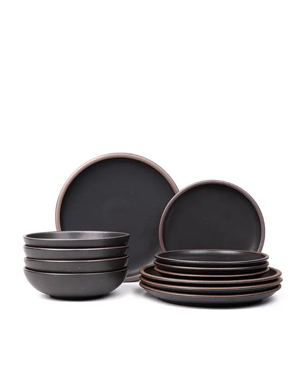 EAST FORK POTTERY Starter 12 Piece Set - Black Mountain