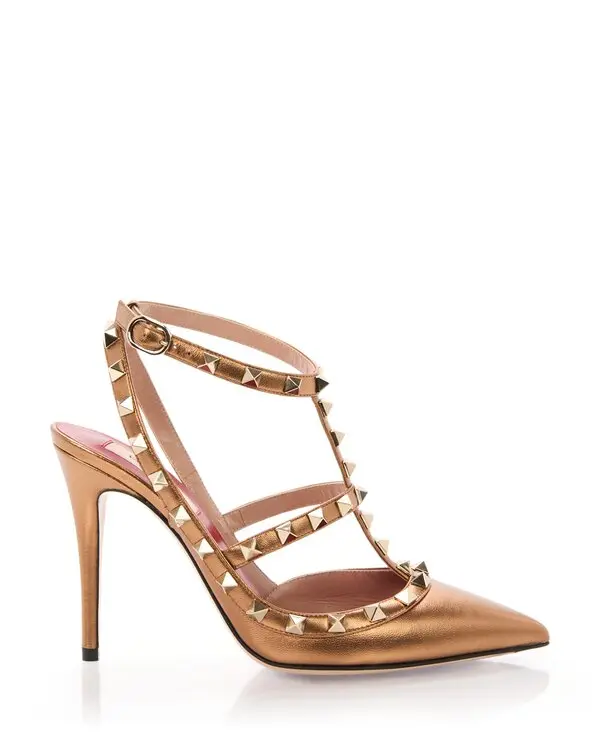Valentino Garavani Strappy Pointed Toe High Heel Pumps