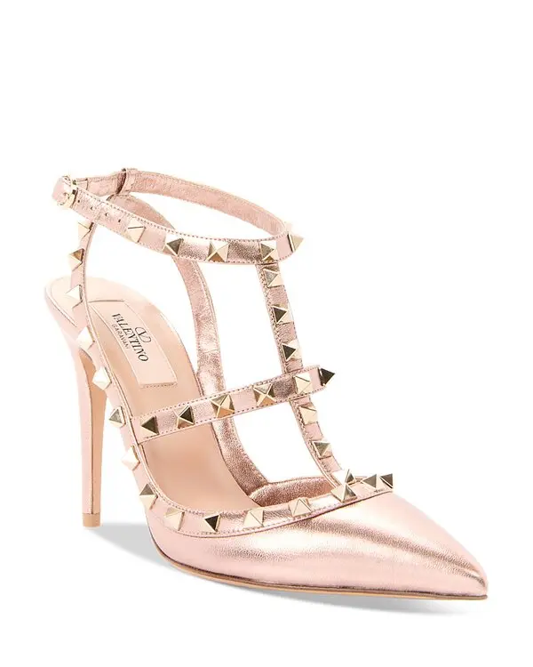 Valentino Garavani Strappy Studded Pumps