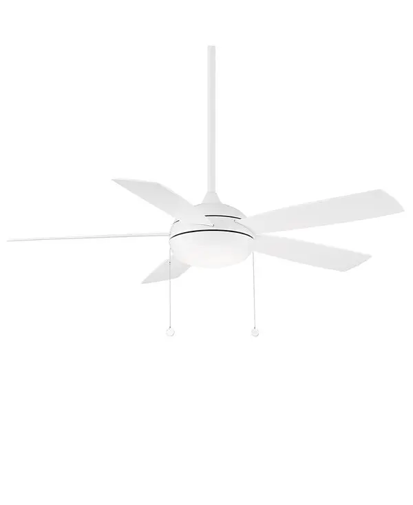 LUXADORA Wac Lighting Limited Fans Disc Ii 52in 3000k Led Indoor Or Outdoor Pull Chain Ceiling Fan - Matte White