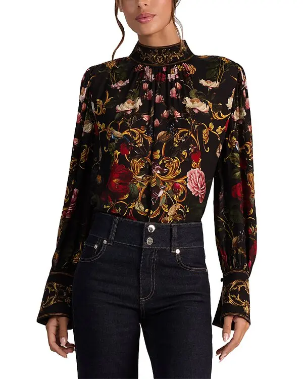 Alice + Olivia Marion Embellished Blouse - Evermine
