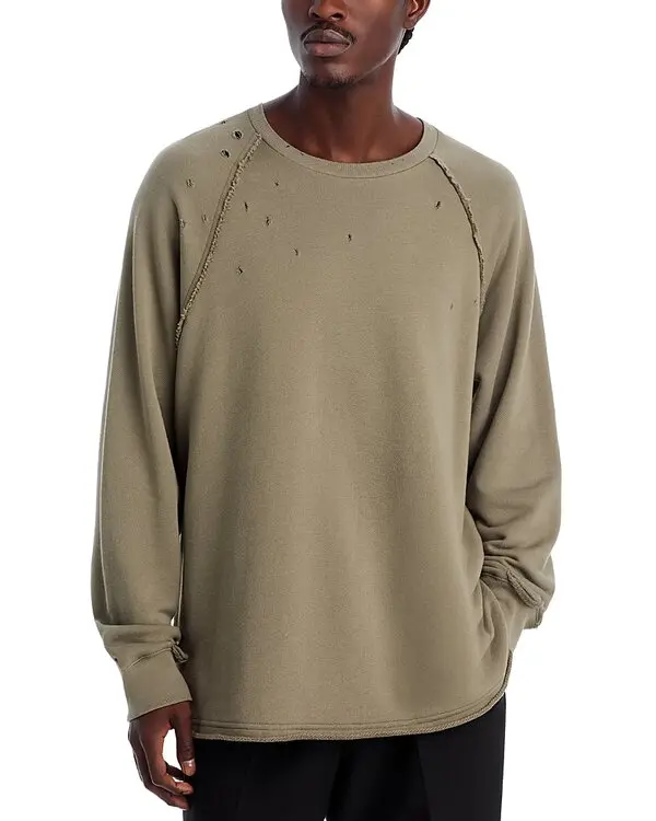 Helmut Lang Crewneck Distressed Sweater