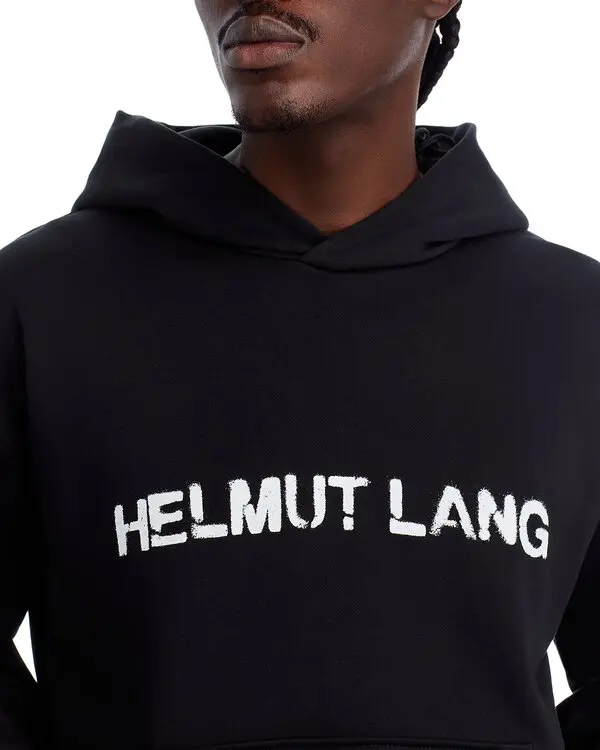 Helmut Lang Stencil Logo Hoodie - Black