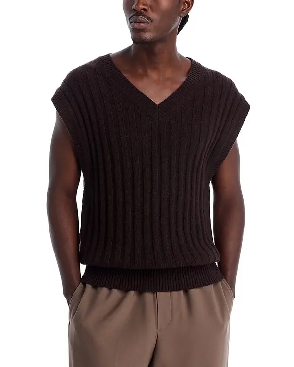 Helmut Lang Ribbed V-neck Sweater Vest