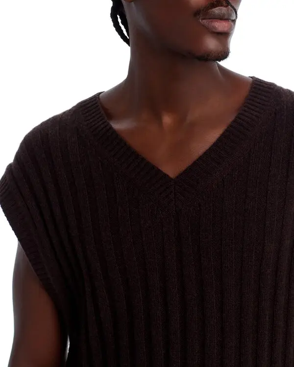 Helmut Lang Ribbed V-neck Sweater Vest