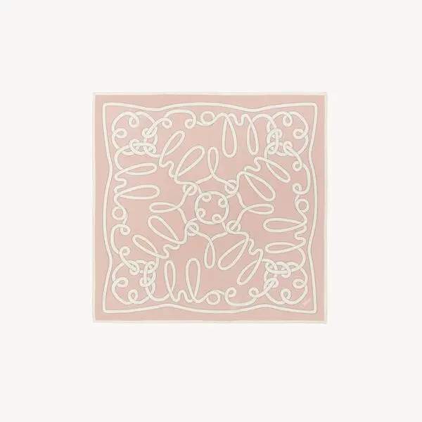 Chloé The Iconic Print Scarf In & Silk Single - Pink - Beige