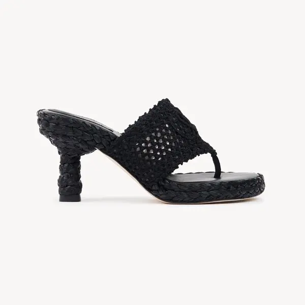 Chloé Isla Heeled Sandals - Black