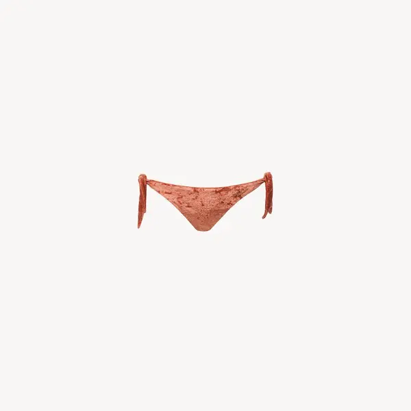 Chloé Knotted Bikini Bottom - Wooden Orange
