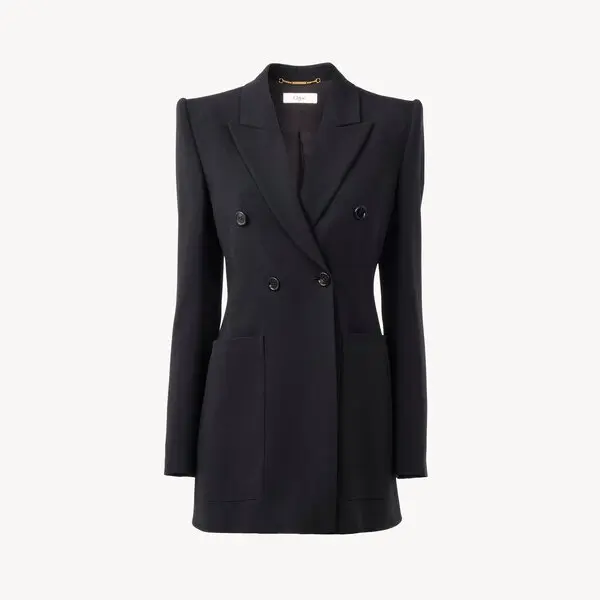 Chloé Double-breasted Tailored Jacket - Black