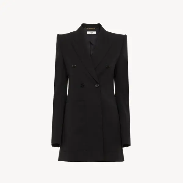 Chloé Tailored Wool Jacket - Black