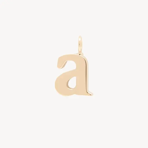 Chloé Alphabet Letter A Charm - Light Gold