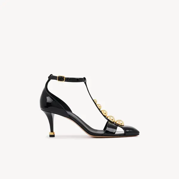Chloé Cleia Heeled Sandal - Black