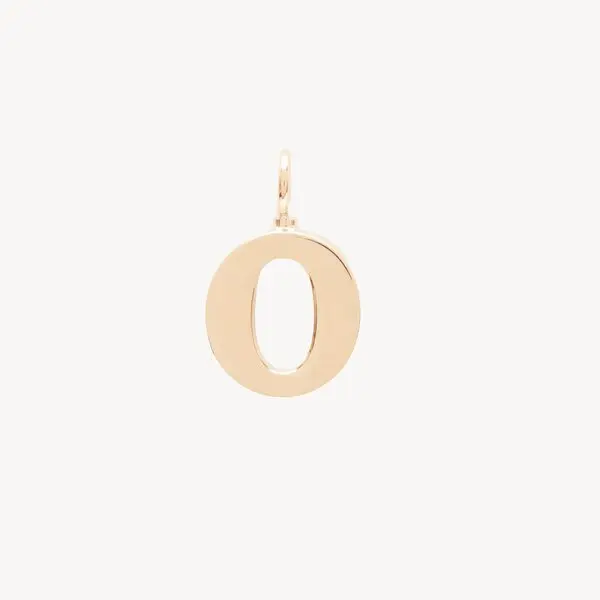 Chloé Alphabet 'o' Charm - Light Gold