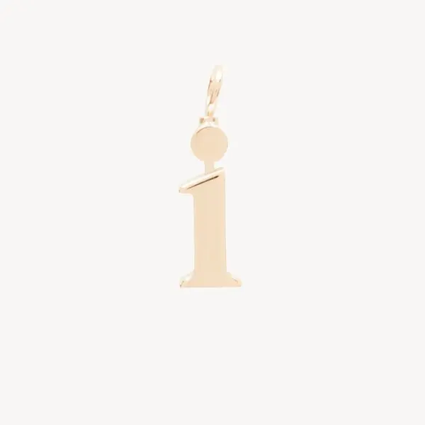 Chloé Alphabet Letter I Charm - Light Gold