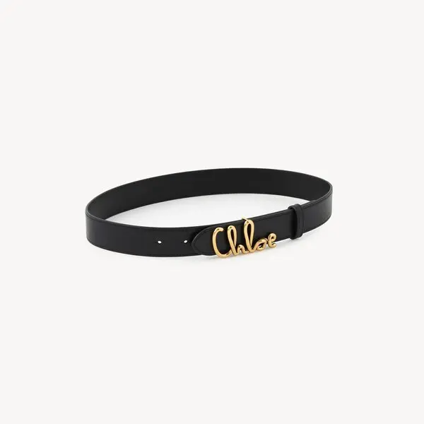 Chloé Belt With Logo Buckle - Black
