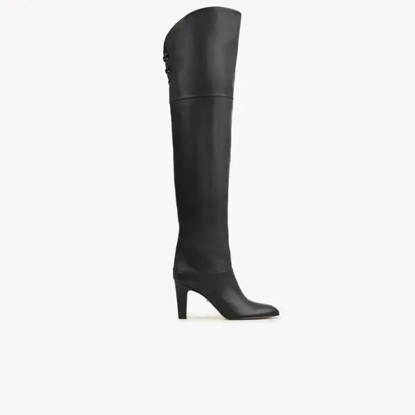 Chloé Eve Thigh High Boots - Black