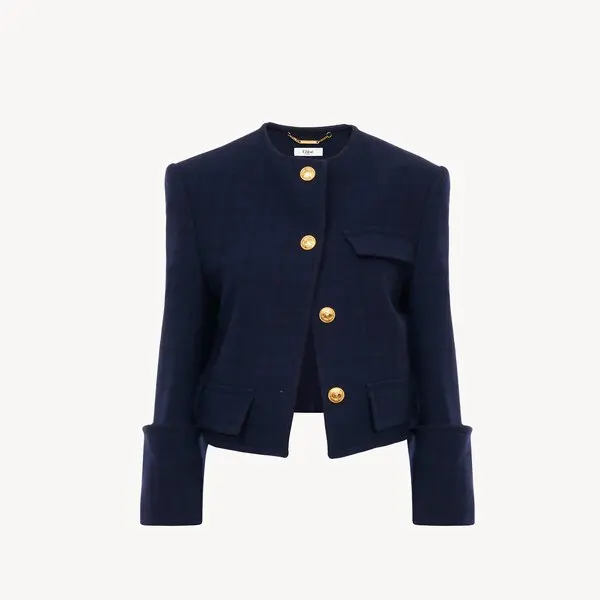 Chloé Boxy Collarless Jacket