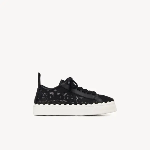 Chloé Lauren Lace-up Sneakers - Black
