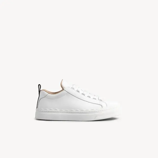 Chloé Lauren Lace Up Sneakers - White