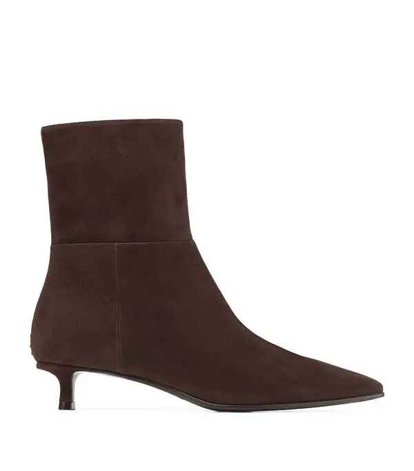 JIMMY CHOO Lory 35 Suede Ankle Boots - Brown