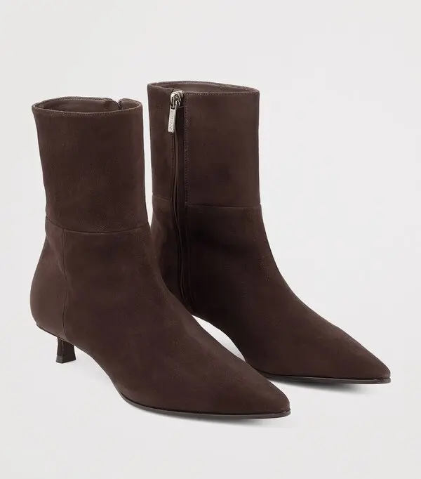 JIMMY CHOO Lory 35 Suede Ankle Boots - Brown