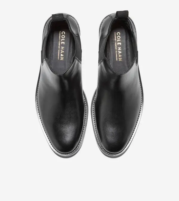 Cole Haan Roundhill Grand Waterproof Chelsea Boots - Black