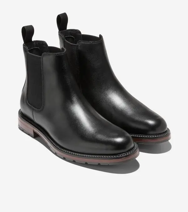 Cole Haan Roundhill Grand Waterproof Chelsea Boots - Black