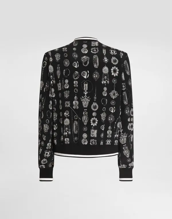 Dolce & Gabbana Jewel- Marocain Crêpe Jacket - Print