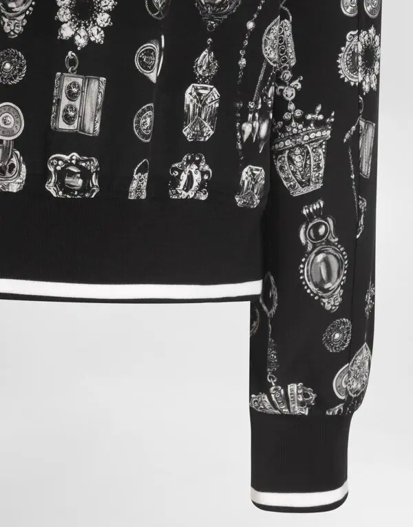 Dolce & Gabbana Jewel- Marocain Crêpe Jacket - Print