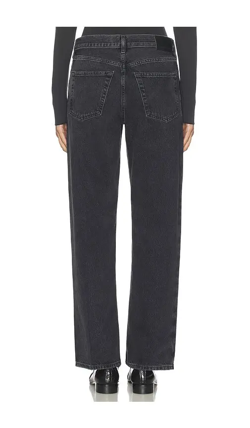 Citizens Of Humanity Low Rise Easy Straight Tuxedo Stripe Jeans - Kuro