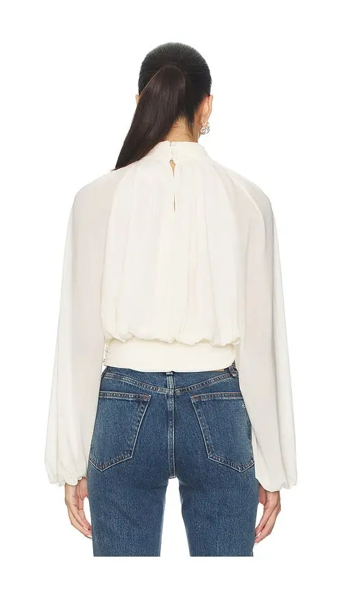 Ronny Kobo Anouk High Neck Pussy-bow Blouse