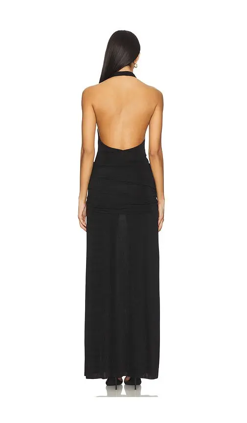 SEROYA Maxi Dress With Plunge Neckline