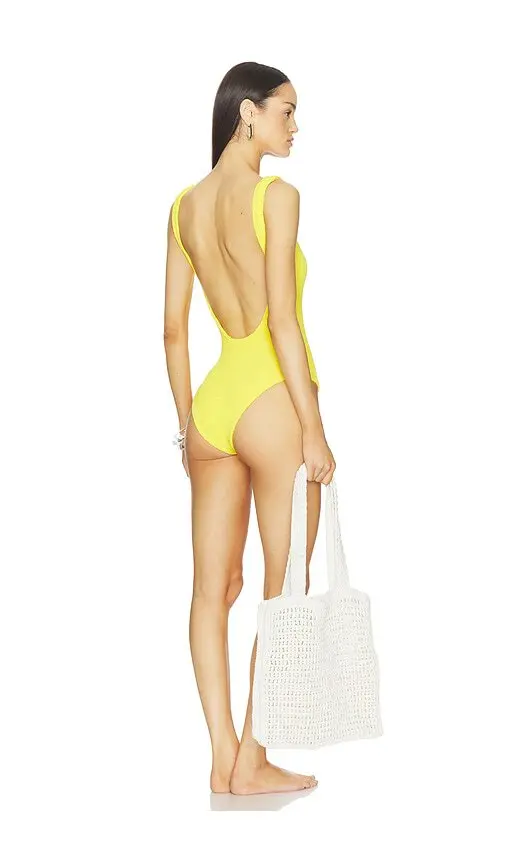 Hunza G Square Neck One Piece Swimsuit - Sunflower
