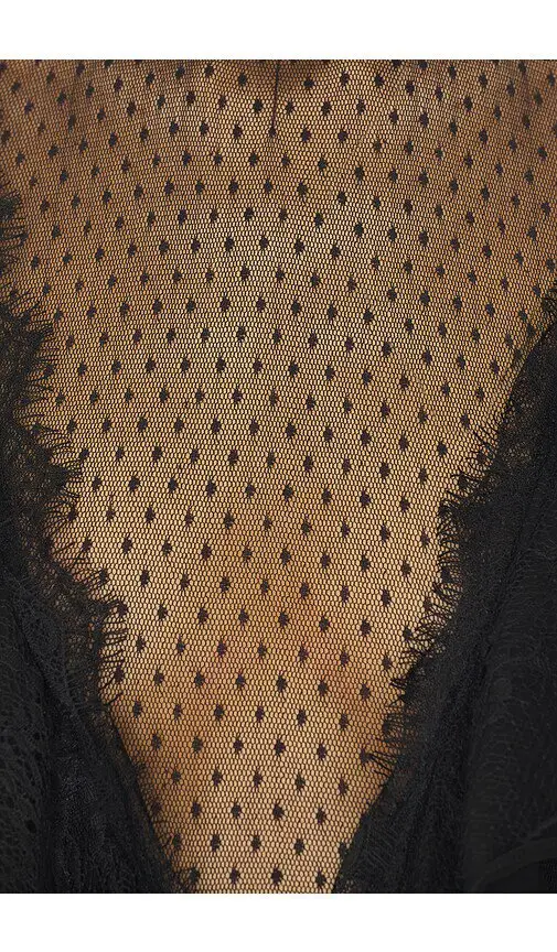 PatBO Laila Lace Long Sleeve Mini Dress