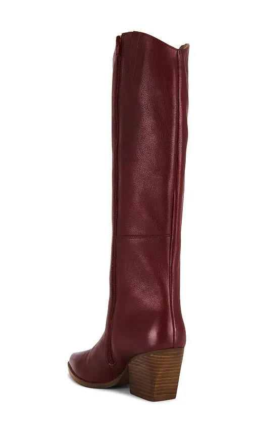 Seychelles Begging You" Tall Boots - Cranberry Leather