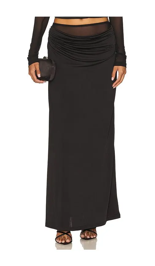 RUNAWAY THE LABEL Wilona Maxi Skirt - Black