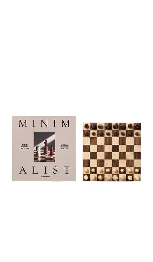 PRINTWORKS Wood Chess The Minimalist - N,a