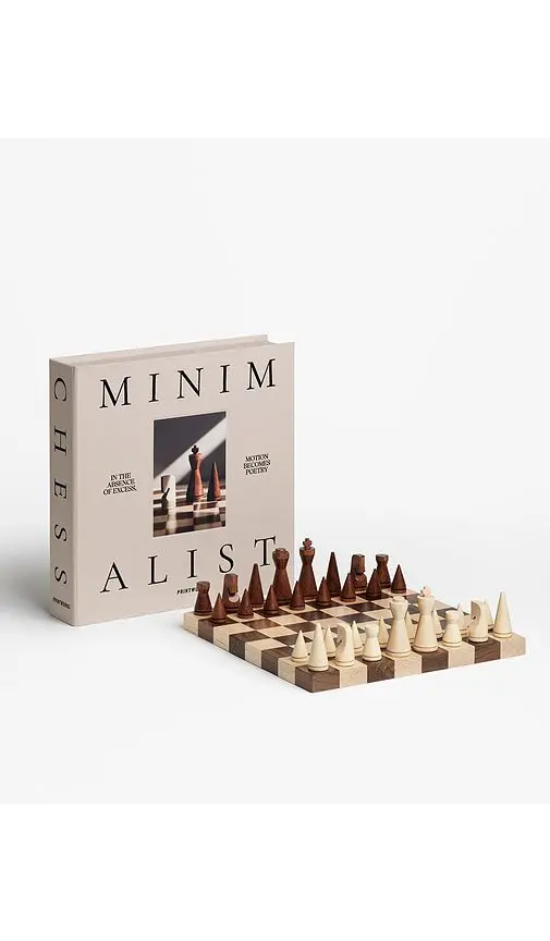 PRINTWORKS Wood Chess The Minimalist