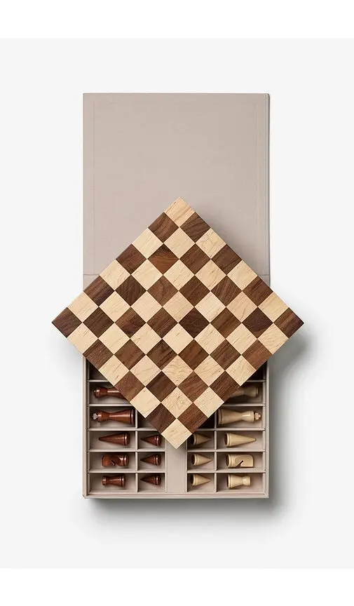 PRINTWORKS Wood Chess The Minimalist