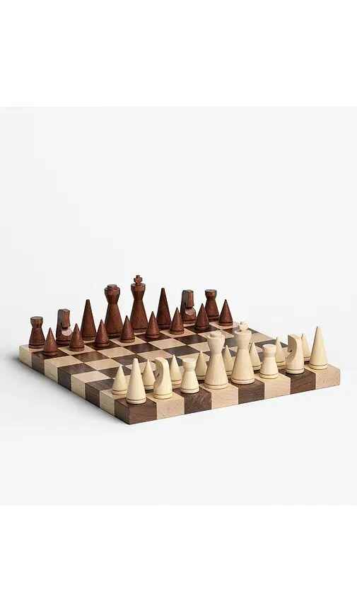 PRINTWORKS Wood Chess The Minimalist
