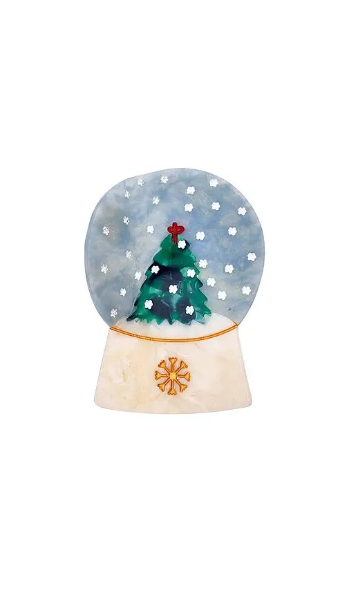 SOLAR ECLIPSE Hand-painted Snowglobe Claw Clip - Tree