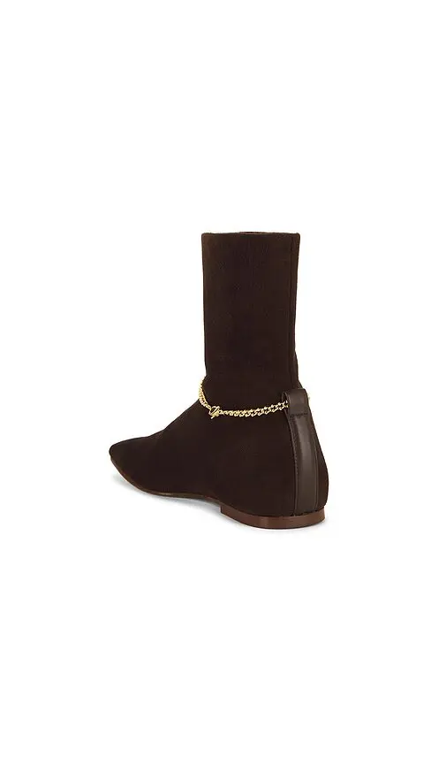 MARIA LUCA Norma Bootie With Chain Detail