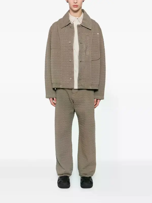 CRAIG GREEN Circle-quilted Jacket - Brown