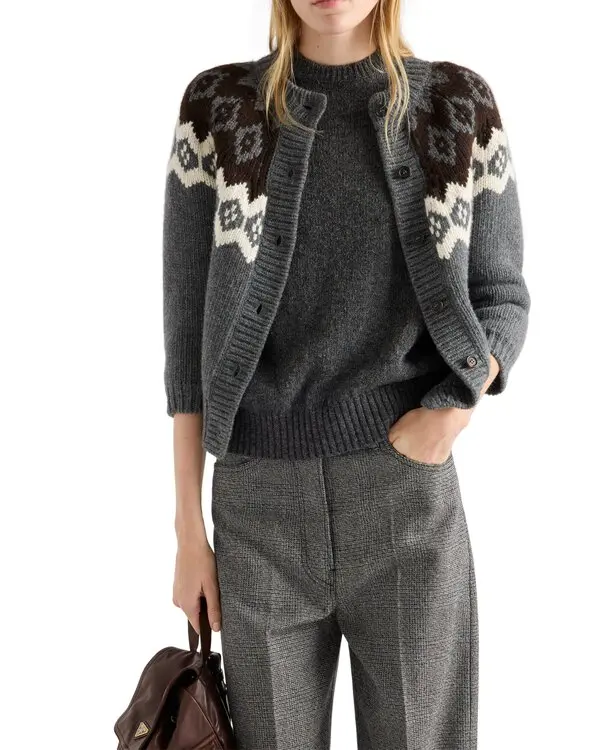 Prada Wool And Cashmere Cardigan