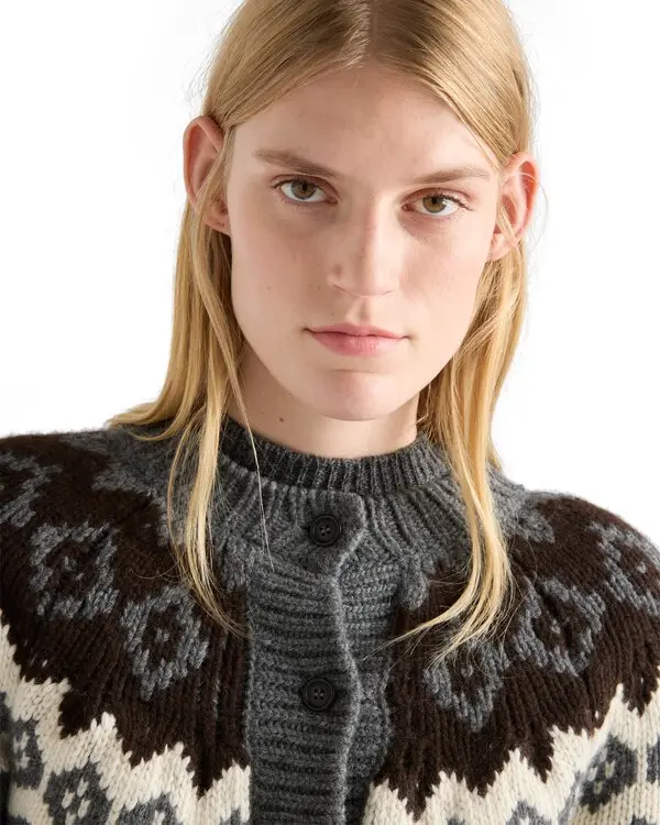 Prada Wool And Cashmere Cardigan