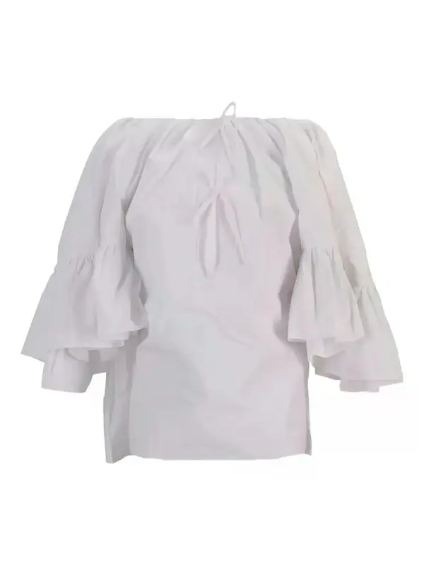 MERYLL ROGGE Ruffle-sleeve Blouse - White