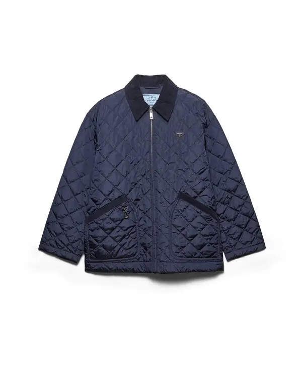 Prada Re-nylon Blouson Jacket - Blue